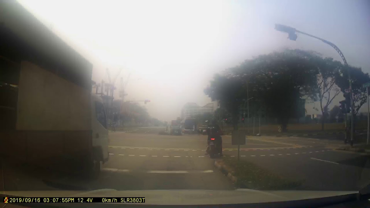 Motorbike crash into L plate car