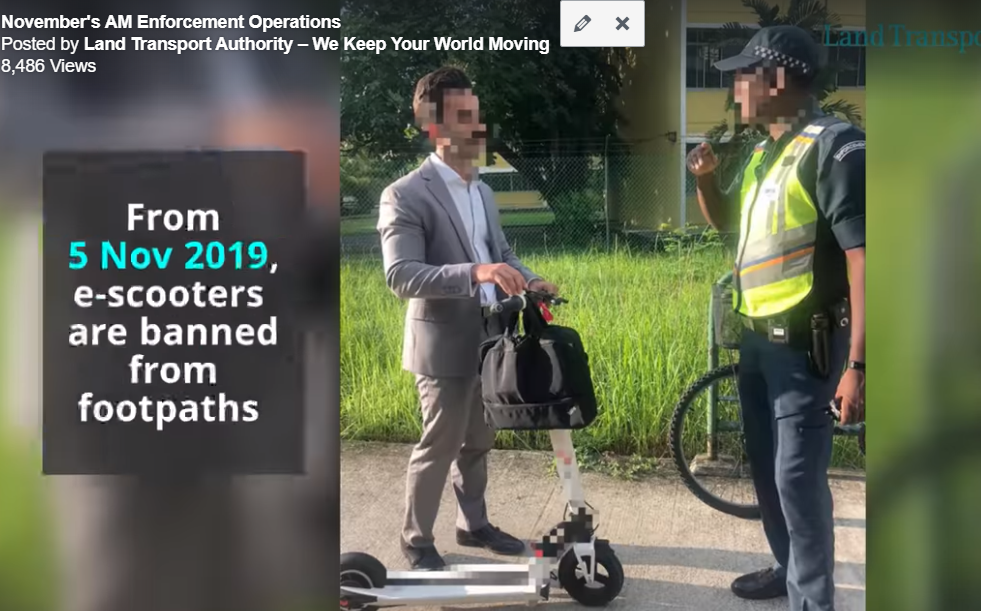 LTA reports issuing 3,444 warnings to PMD users since e-scooter ban was ...