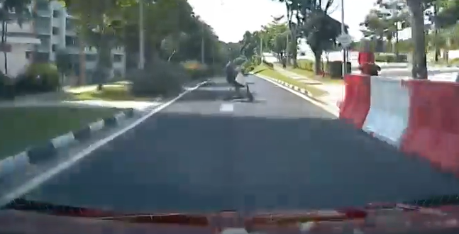 Drivers beware of path cutting across road