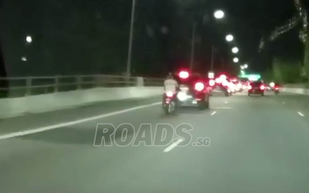 Motorcyclist crashes into back of car on SLE
