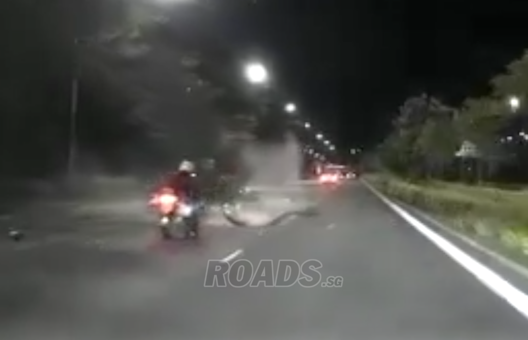 Driver loses control while speeding and crashes violently