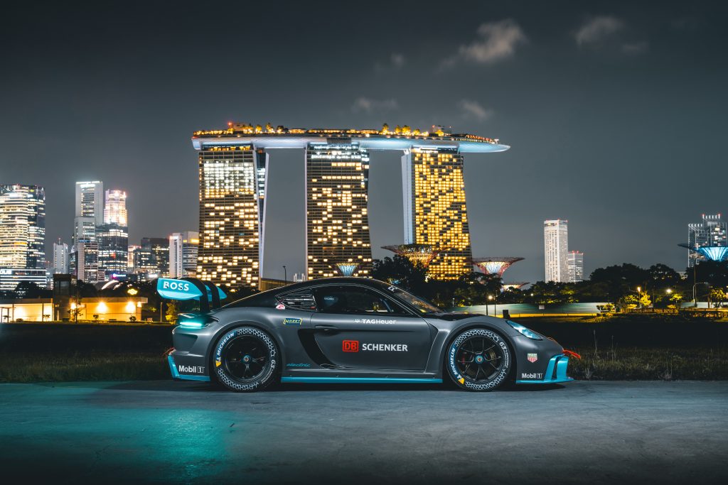 Porsche's Visionary Electric Racing Arrives in Singapore with Its GT4 E ...
